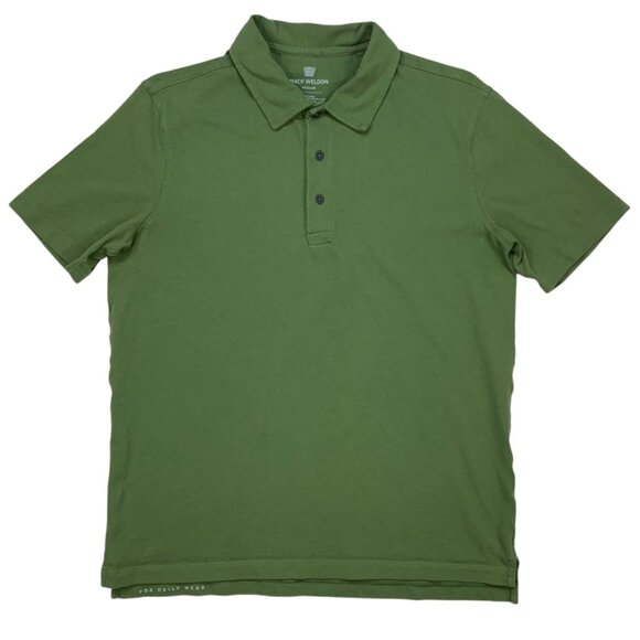 Mack Weldon | Shirts | Mack Weldon Mens Polo Shirt M Green Short ...